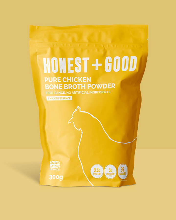 Pure Beef Bone Broth Powder (Grass-Fed) – Honest + Good